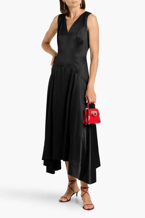 Adam Lippes Harlow Silk-satin Midi Dress