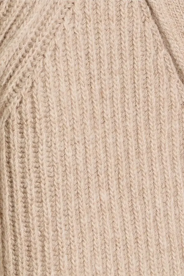 Victoria Beckham Ribbed Wool And Cashmereblend Cardigan