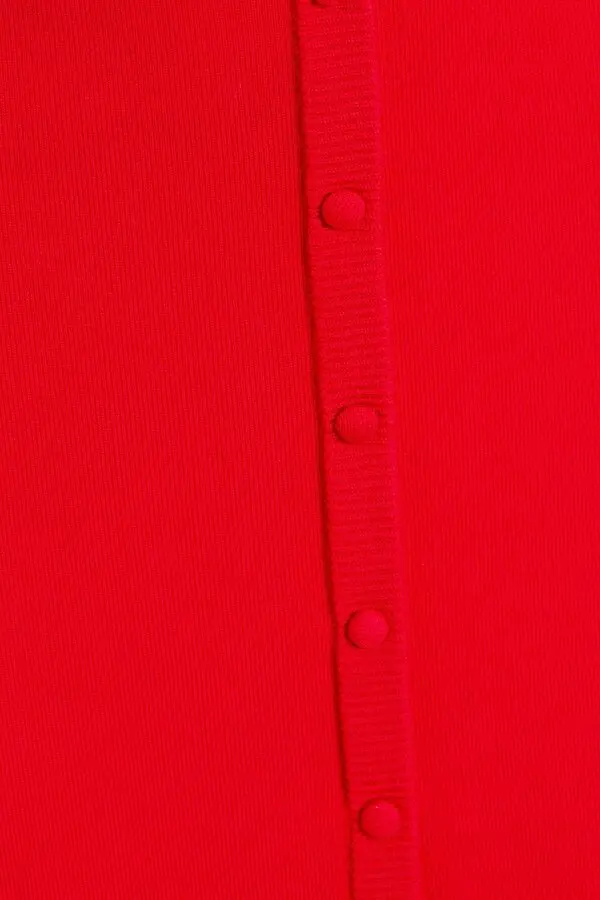 Victoria Beckham Merino Woolblend Midi Pencil Skirt - Red