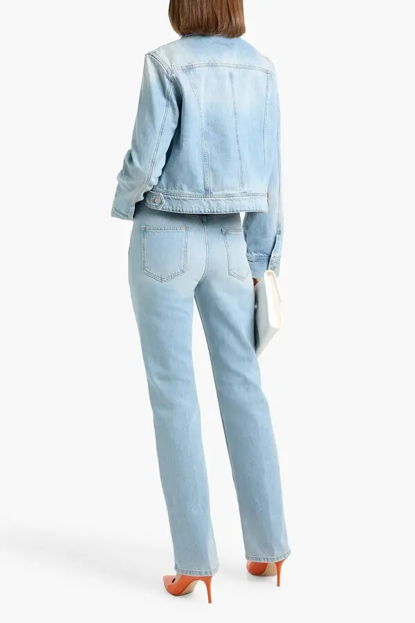 Victoria Beckham Julia Highrise Straightleg Jeans