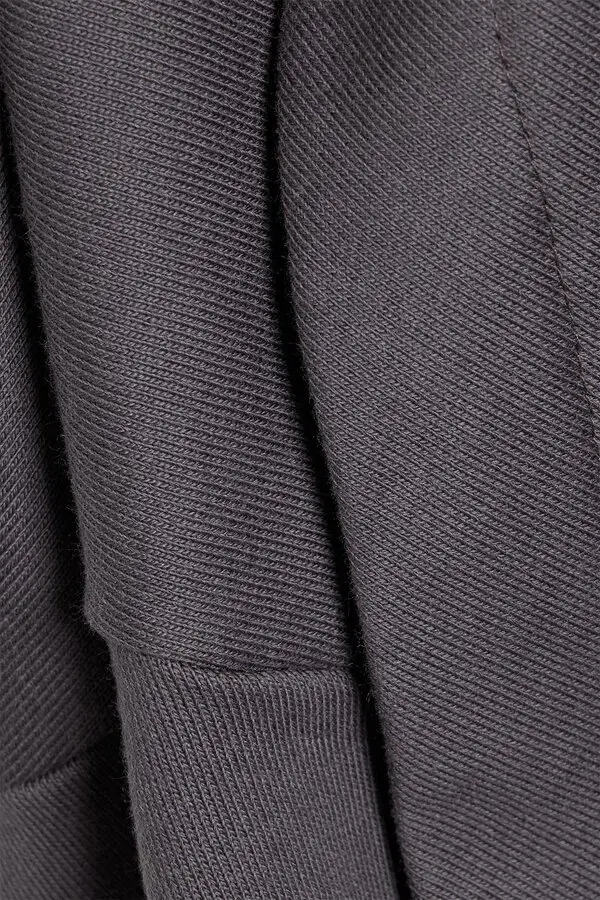 Dries Van Noten Oversized Ruched Cotton Jersey Jacket