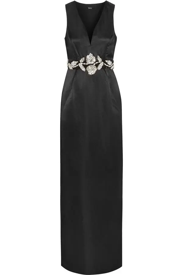 Raoul Azalea Embellished Satin Gown