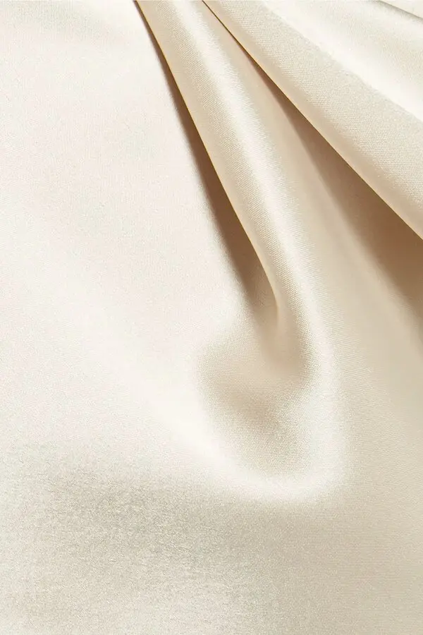 Halston Asymmetric Satin Top
