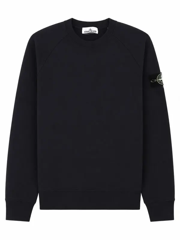 Stone Island Logo Patch Sweatshirt - Blue