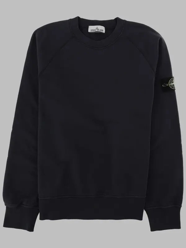Stone Island Logo Patch Sweatshirt - Blue