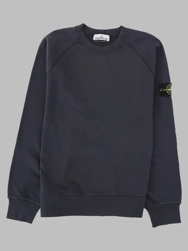 Stone Island Logo Patch Sweatshirt - Blue