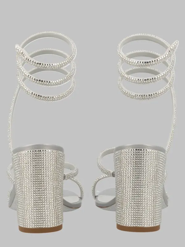 Rene Caovilla Cleo" Embellished High Heel Sandals