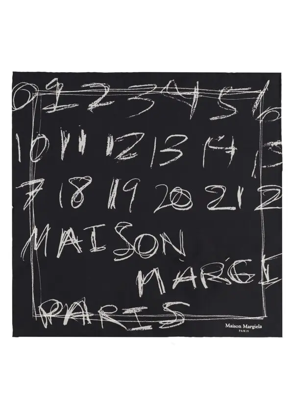 MAISON MARGIELA Printed Silk Foulard