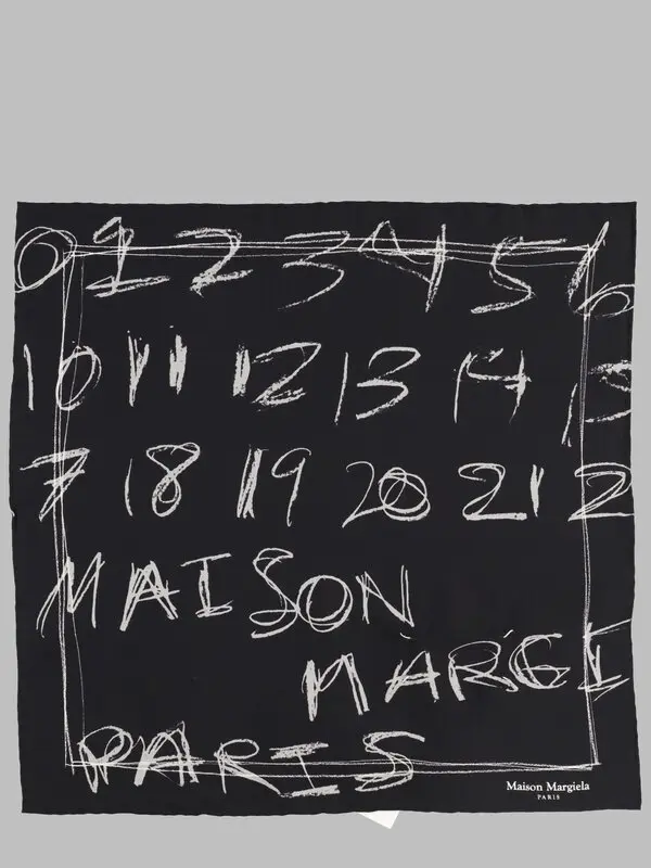 MAISON MARGIELA Printed Silk Foulard