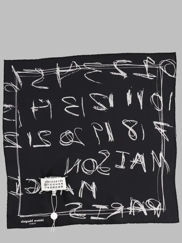MAISON MARGIELA Printed Silk Foulard