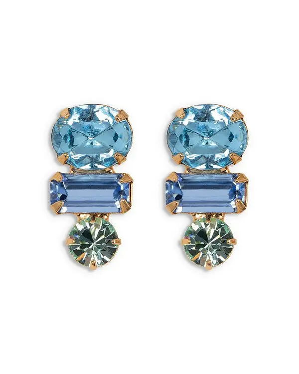 JENNIFER BEHR Patricia Triple Stone Drop Earrings