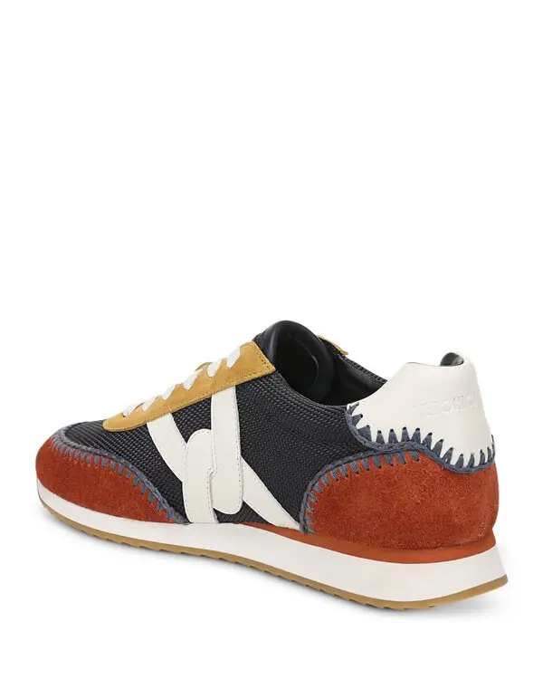 Veronica Beard Penrose Whip Sneakers - Navy/rust