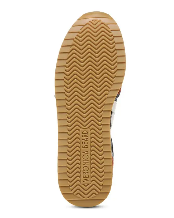 Veronica Beard Penrose Whip Sneakers - Navy/rust