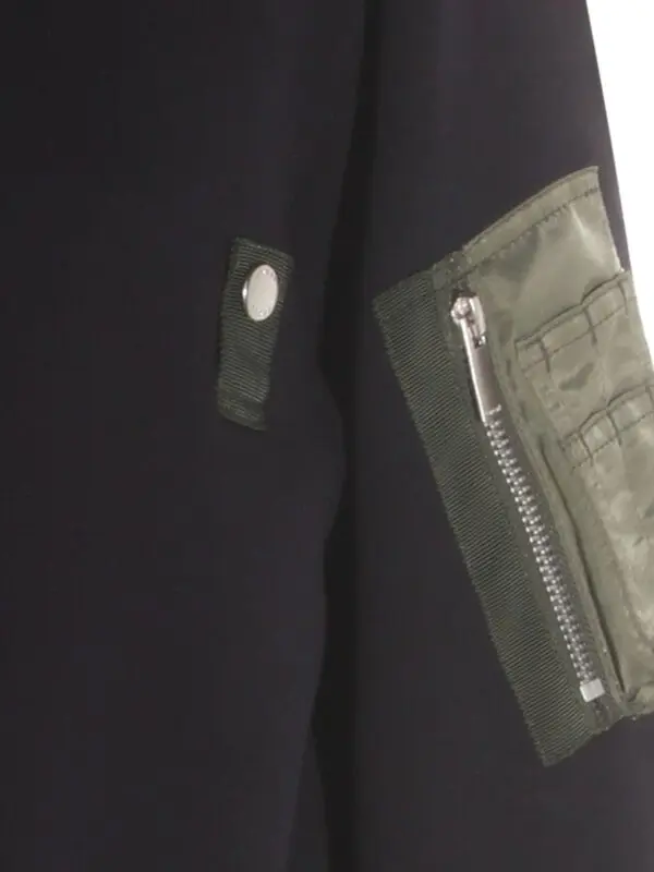 Sacai Nylon And Cotton Hoodie