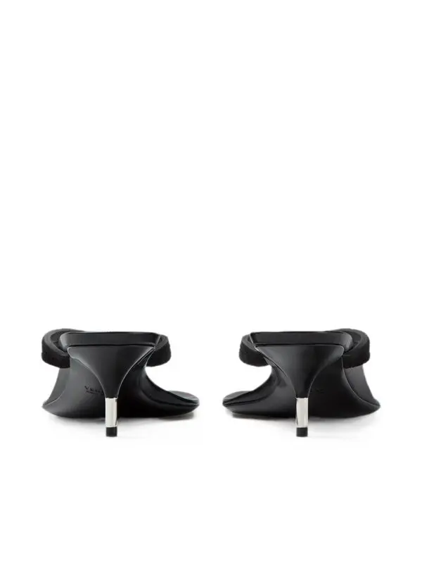 Versace Leather Thong Heeled Sandals