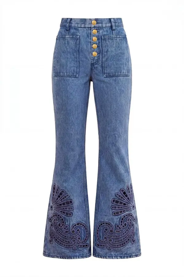 Ulla Johnson The Lou Jean With Eyelet - River