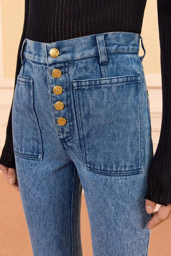 Ulla Johnson The Lou Jean With Eyelet Flare