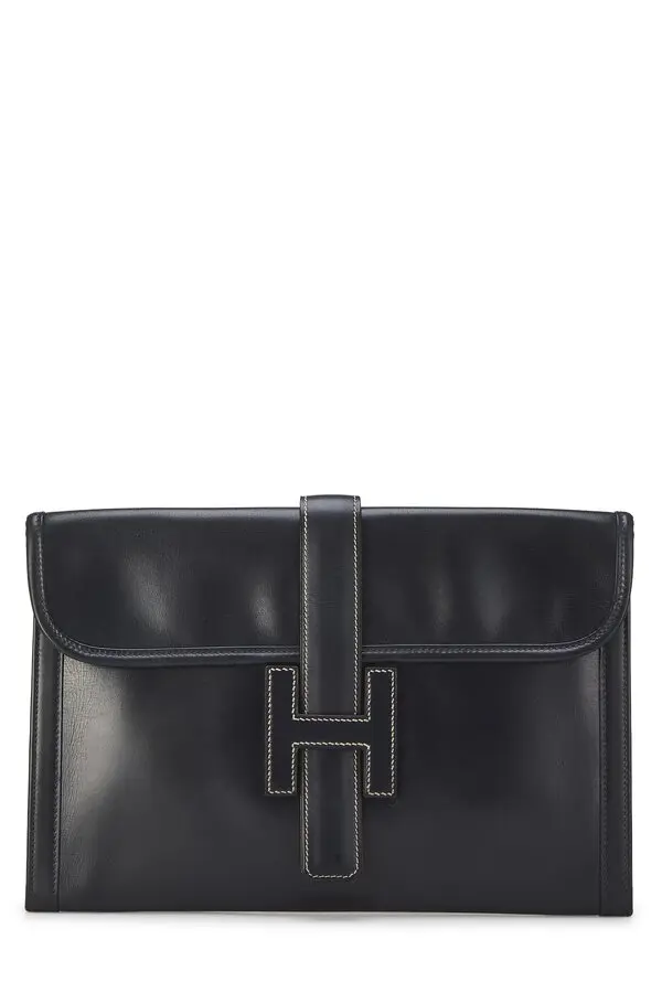 Hermès Blue Minuit Box Calf Jige