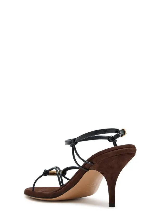Chloé Matilda 90 Leather And Suede Sandals