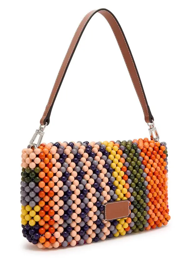 Staud Timmy Beaded Shoulder Bag - Multicoloured 1