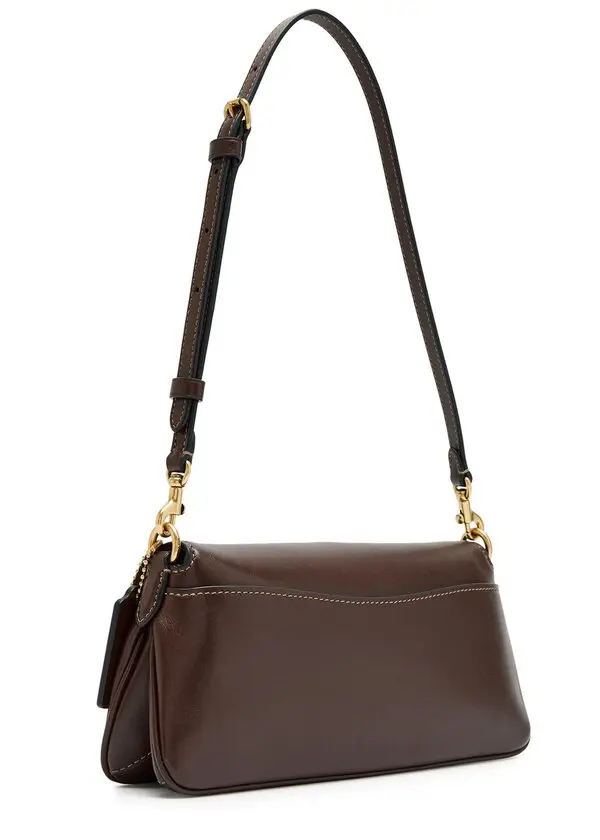 COACH Jet Leather Shoulder Bag - Brown