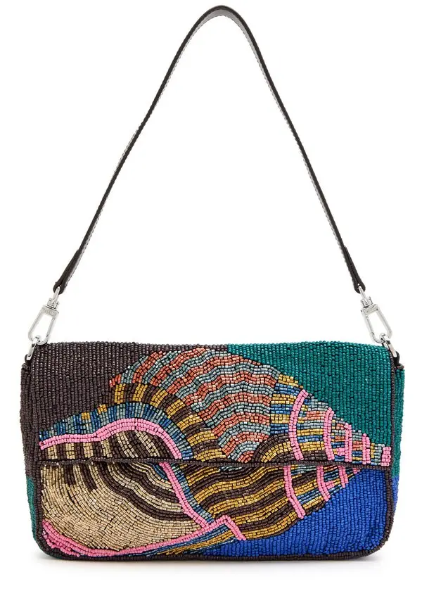 Staud Timmy Beaded Shoulder Bag