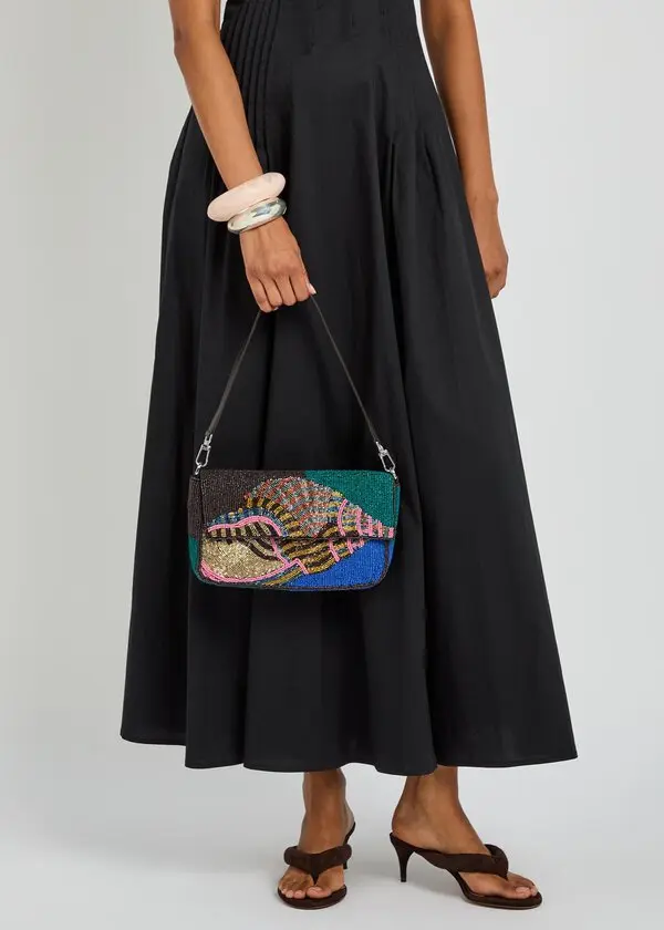 Staud Timmy Beaded Shoulder Bag