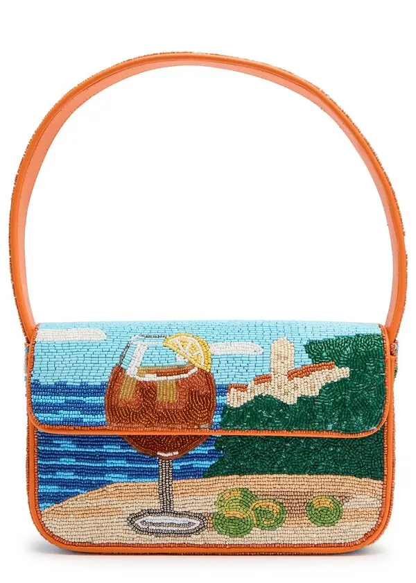 Staud Tommy Beaded Shoulder Bag - Multicoloured 1