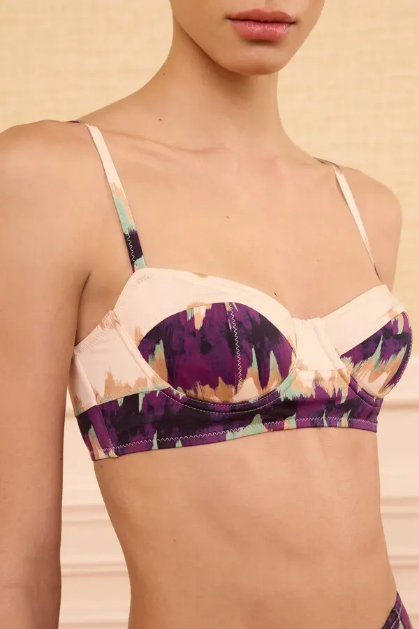 Ulla Johnson Zahara Bra Cup Bikini Top - Quarry