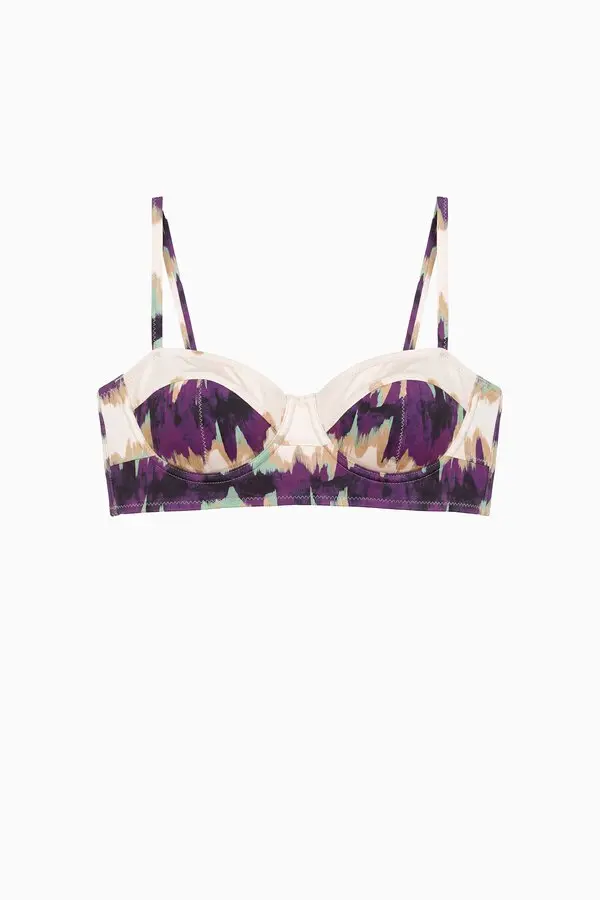 Ulla Johnson Zahara Bra Cup Bikini Top - Quarry