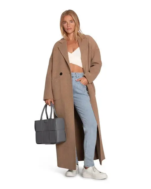 BELLE & BLOOM Publisher Maxi Coat - Oat