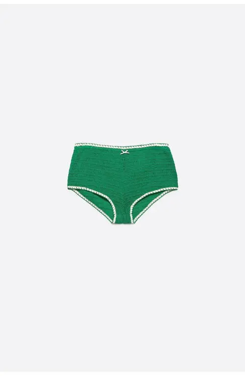 Bimba Y Lola Embroidered Knit Shorts