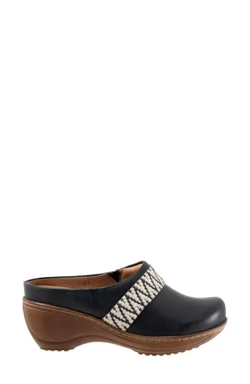 Softwalk Marion Platform Clog - Navy