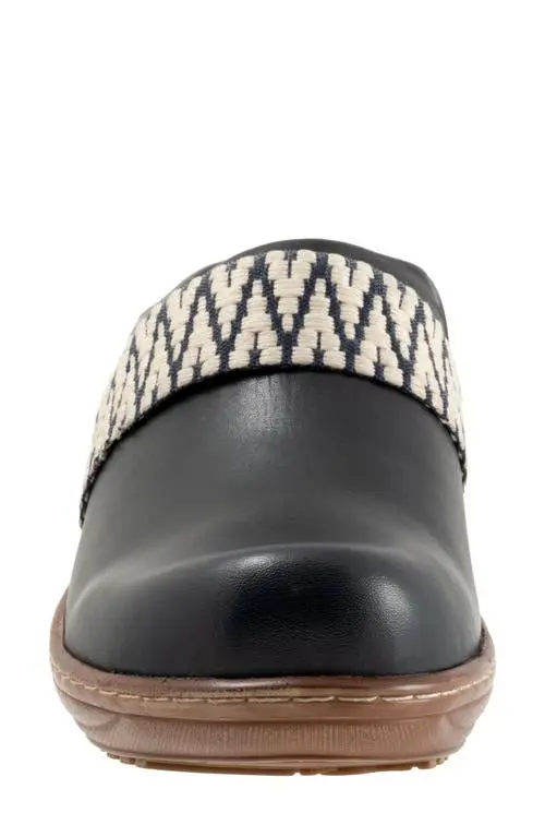 Softwalk Marion Platform Clog - Navy