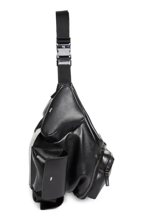 CHRISTIAN LOUBOUTIN Nostalgic Multi Pocket Atl Leather Belt Bag