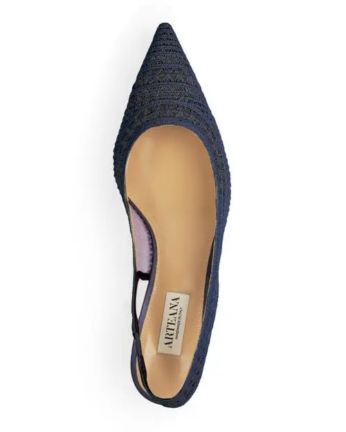 ARTEANA Trieste 35 Slingback Pump - Navy