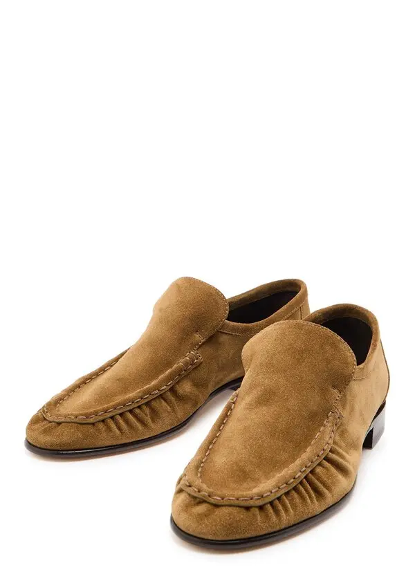 THE ROW Soft Suede Loafers