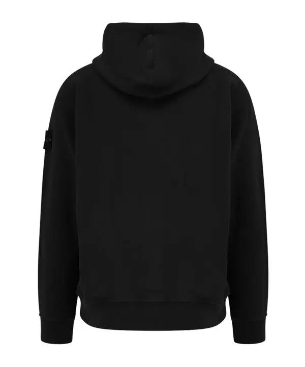 Stone Island Logo Patch Zip-up Hoodie
