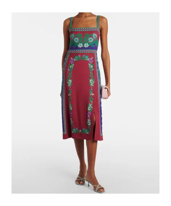 La DoubleJ Buy Me A Martini Floral Midi Dress