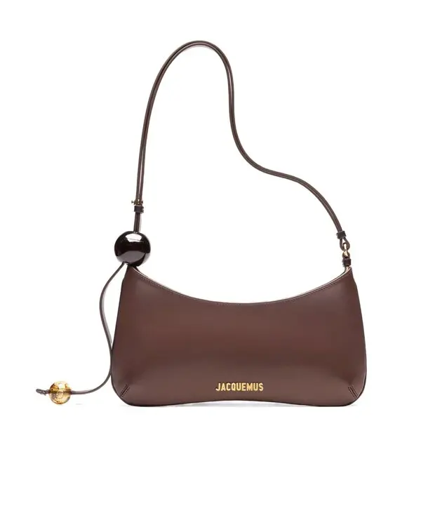 Jacquemus The Bisou Perle Shoulder Bag - Medium Brown