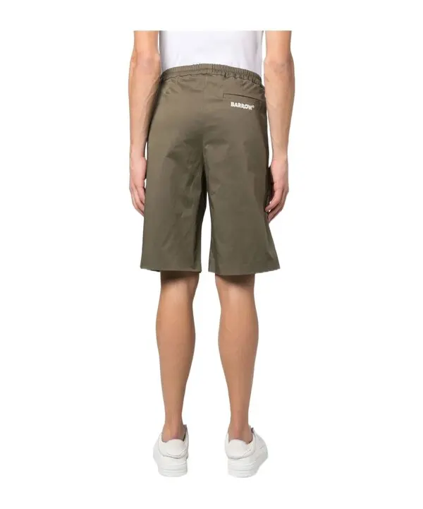 BARROW Logo-patch Knee-length Bermuda Shorts