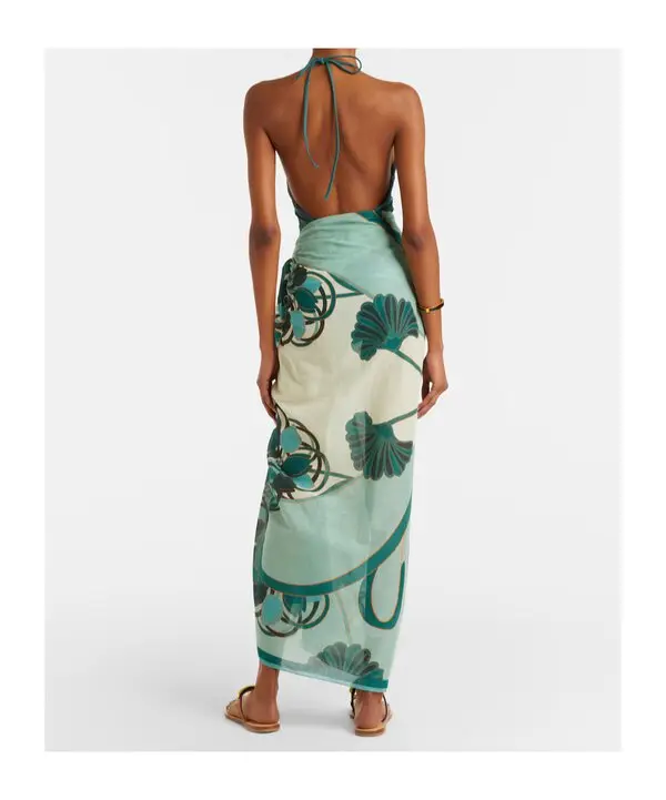 La DoubleJ Printed Cotton Beach Cover-up