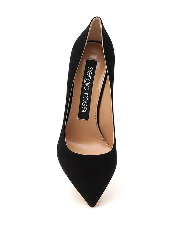 SERGIO ROSSI Godive 90mm Suede Pumps