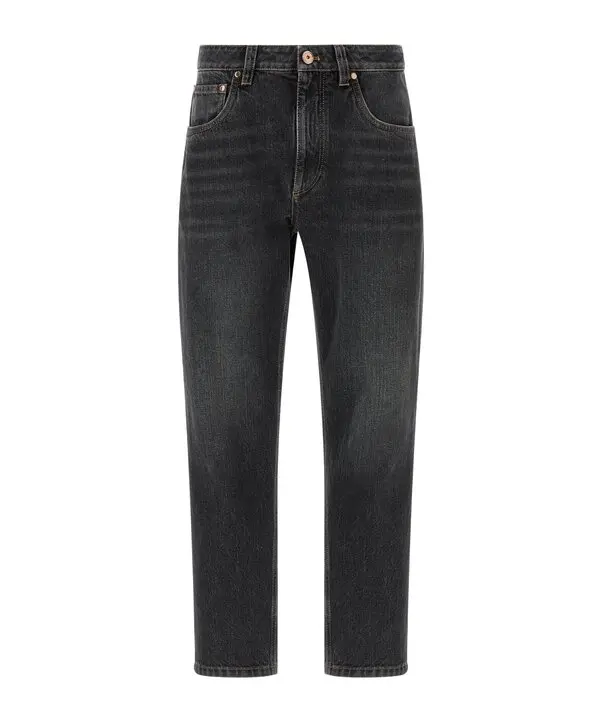 Brunello Cucinelli Straight Leg Mid-rise Jeans