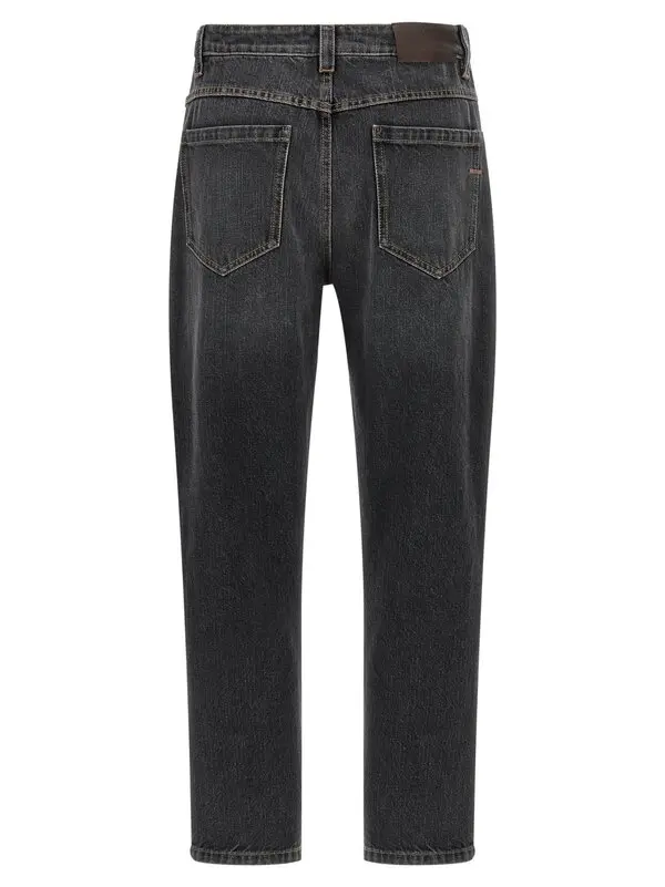 Brunello Cucinelli Straight Leg Mid-rise Jeans