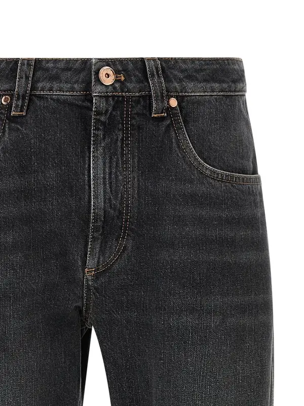 Brunello Cucinelli Straight Leg Mid-rise Jeans