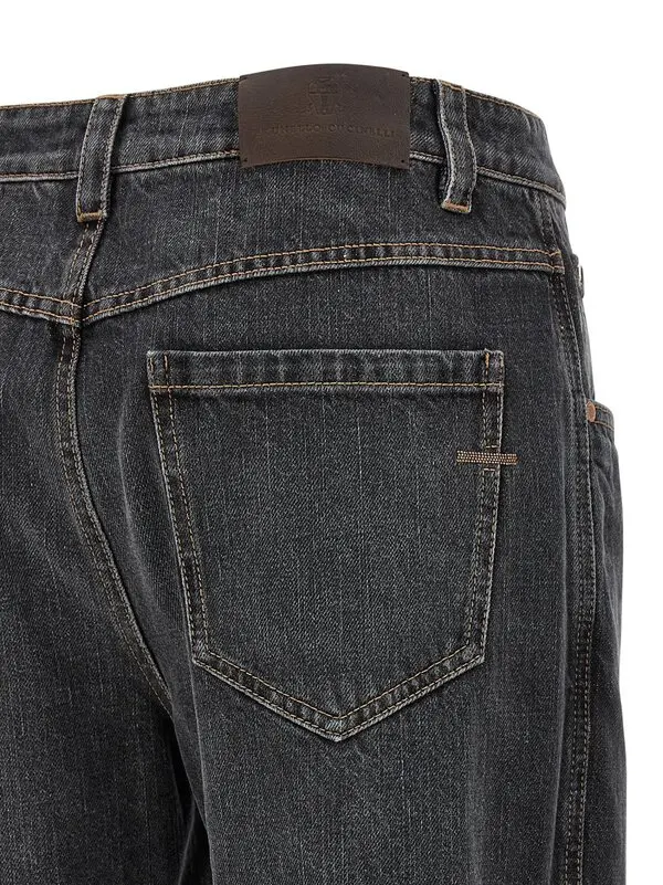 Brunello Cucinelli Straight Leg Mid-rise Jeans