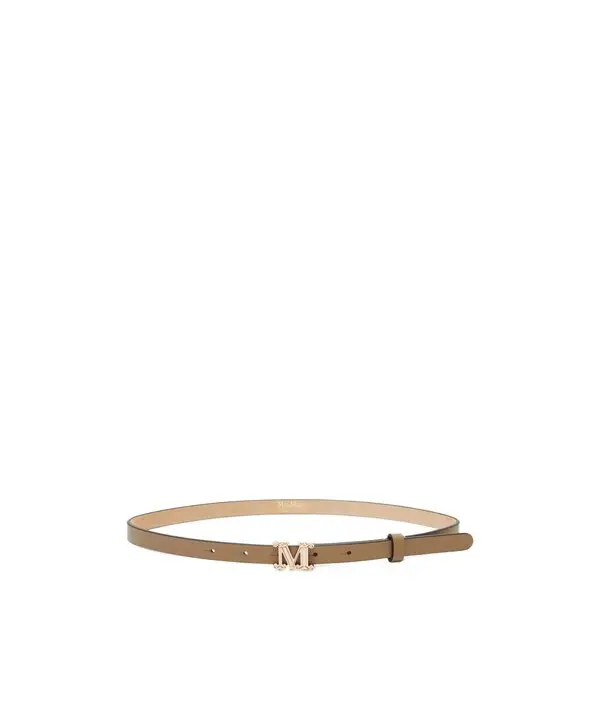 Max Mara Monogram Slim Belt - Mud