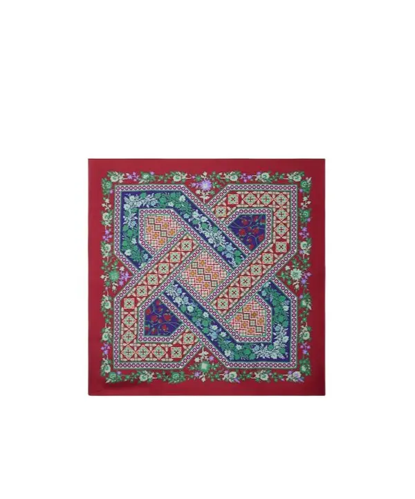La DoubleJ Printed Silk Twill Scarf
