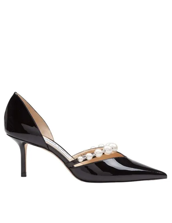 JIMMY CHOO Pearlescent Leather High Heels